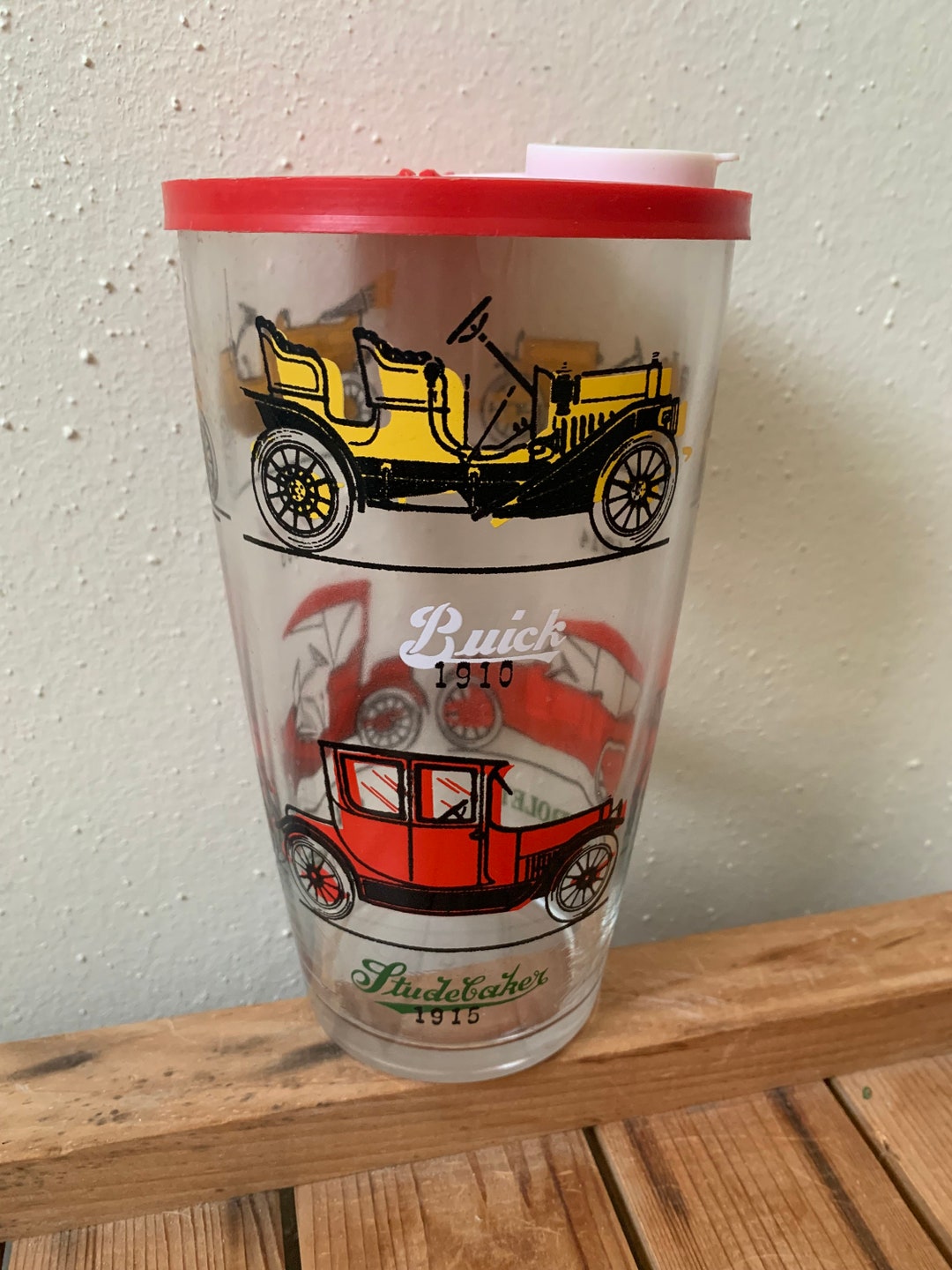 Antique Cars, Glass Shaker/pitcher, Hazel Atlas Vintage - Etsy