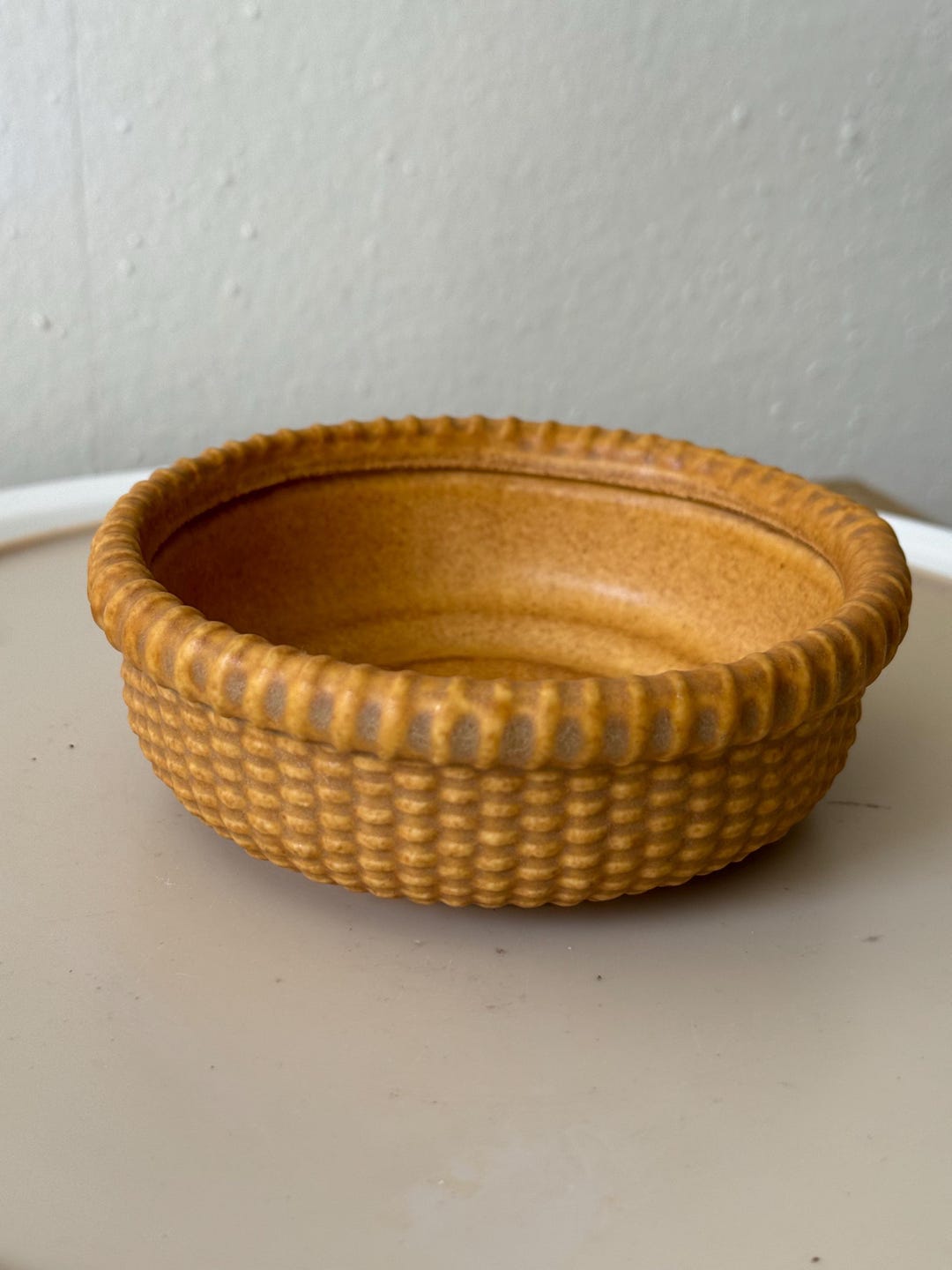 George P Davis Art Pottery, Nantucket Fire Coaster / Dish, Vintage 1980 ...