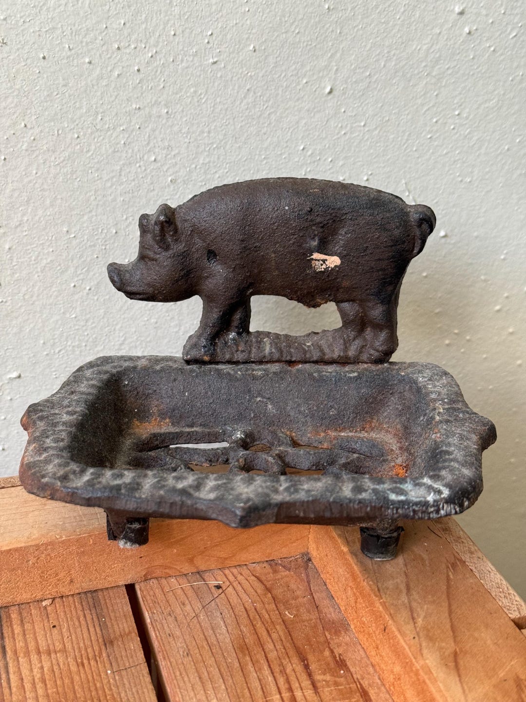 Cast Iron Pig, Footed Soap Dish - Etsy