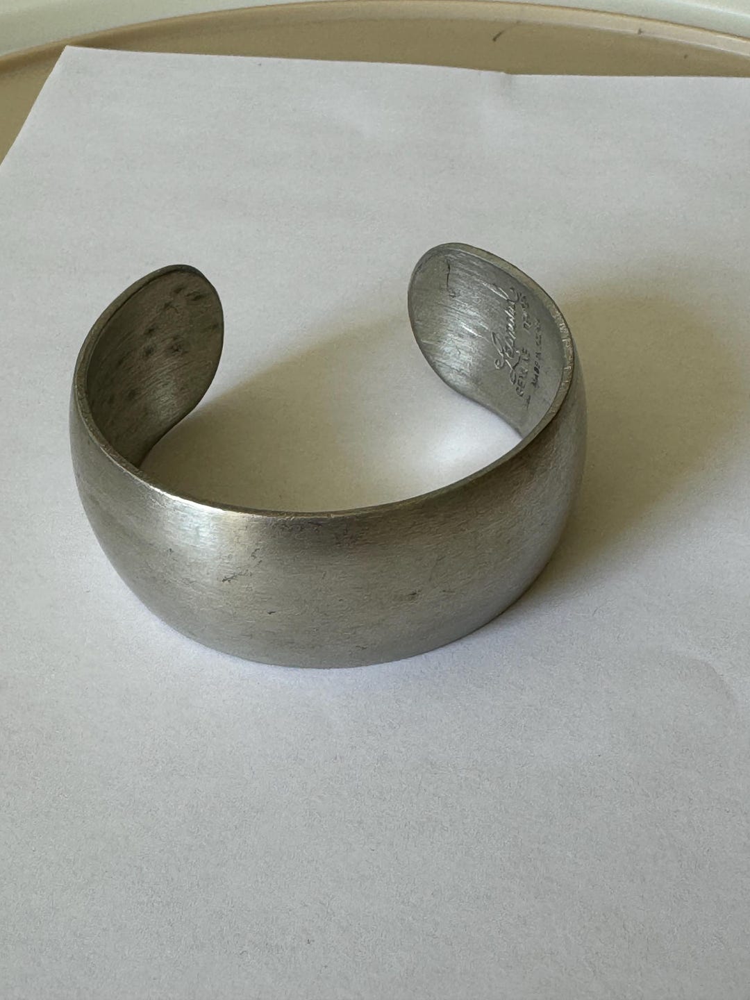 Genuine Pewter Cuff, “leonard”, Bolivia, Vintage - Etsy