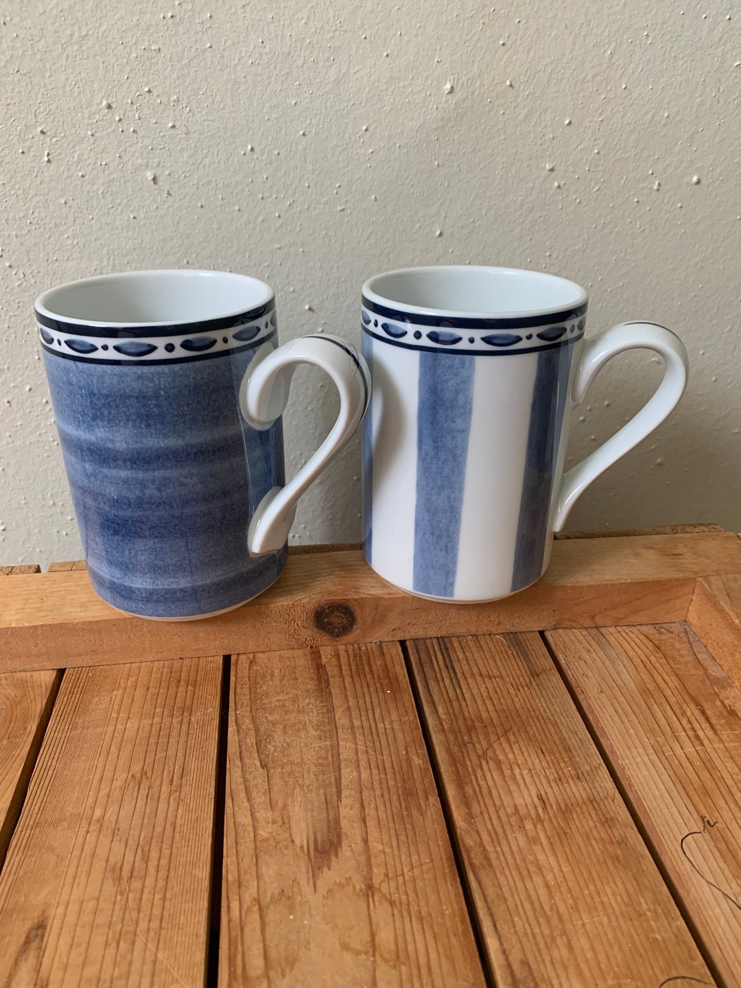 Dansk Bistro Blue Belgian Blue Dinnerware Coffee / Tea Mugs, Set of 2 ...