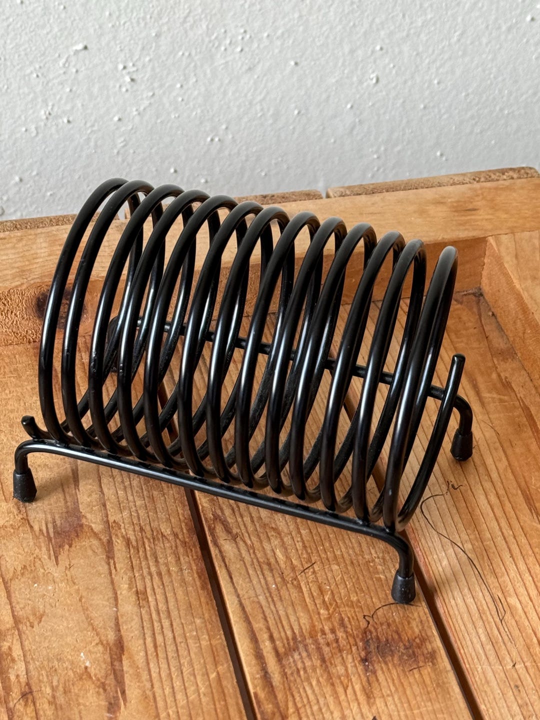 Black Spiral Coil Letter Holder Desk Organizer, Vintage - Etsy