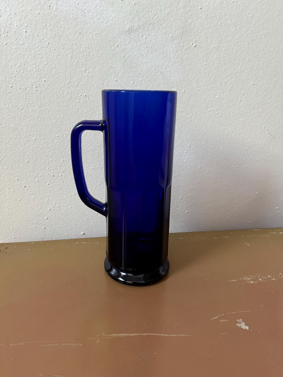Cobalt Blue Glass Beer Stein / Glass, Vintage - Etsy