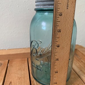 Blue Ball Perfect Mason Jars With Zinc Lids, Vintage - Etsy