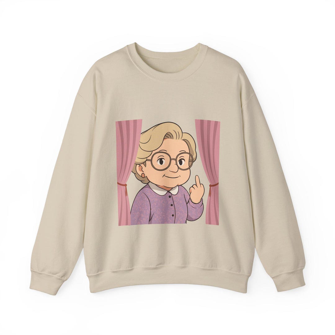 Mrs Doubtfire Middle Finger Sweatshirt | Funny Sweatshirt | 90s Movie ...