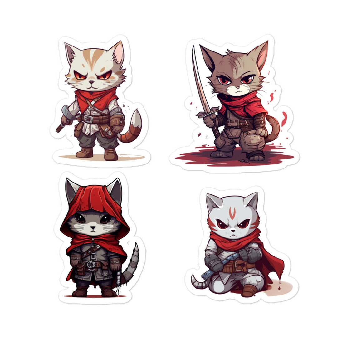 Dnd Kitty Blood Hunter Stickers - Etsy