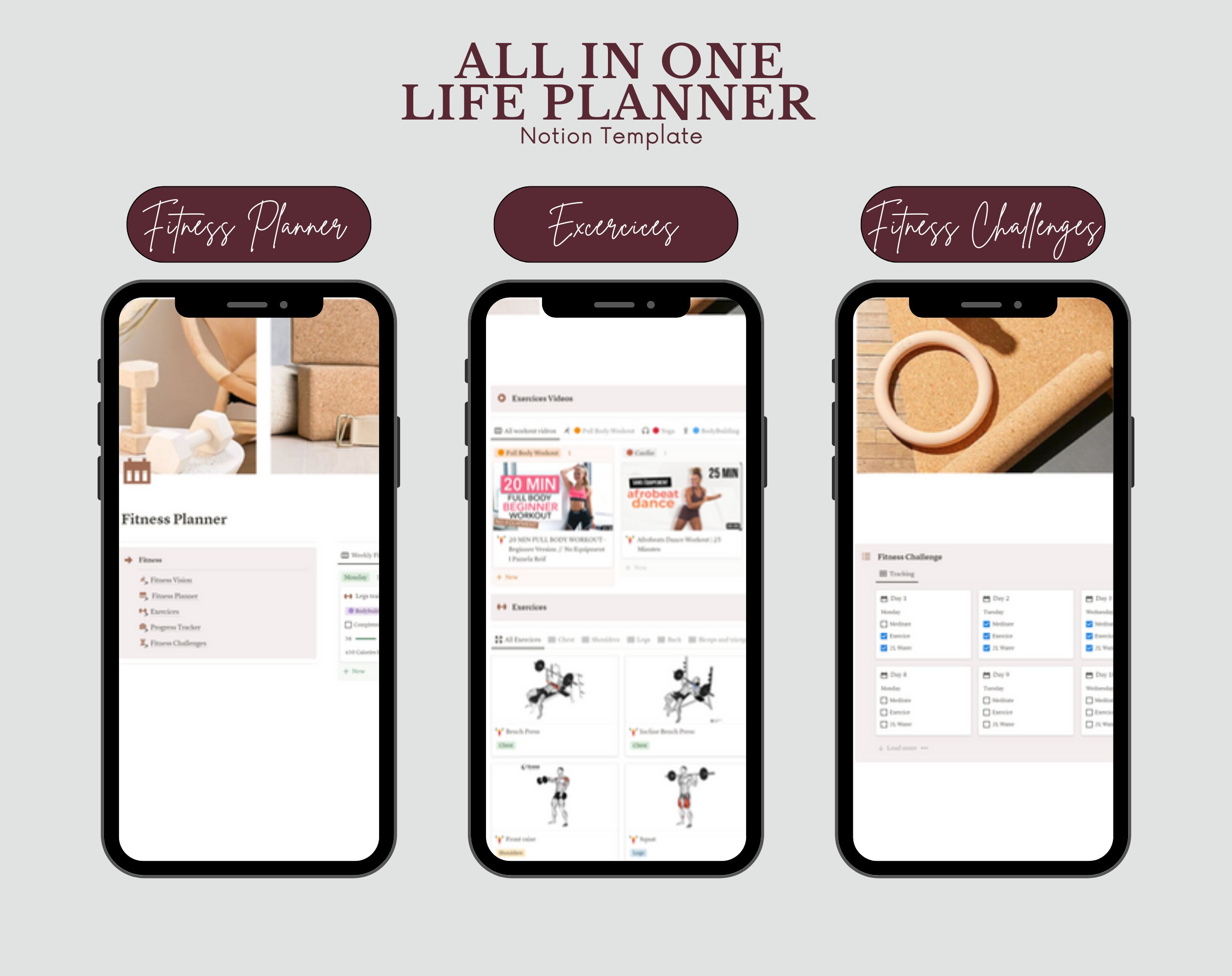 All in One Notion Template Notion Dashboard Notion Personal Life Planner Notion Organize ...