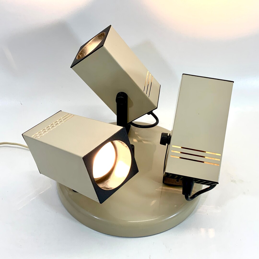 Retro Philips Cube Ceiling Lamp 3 Spot Beige Vintage Seventies Retro ...