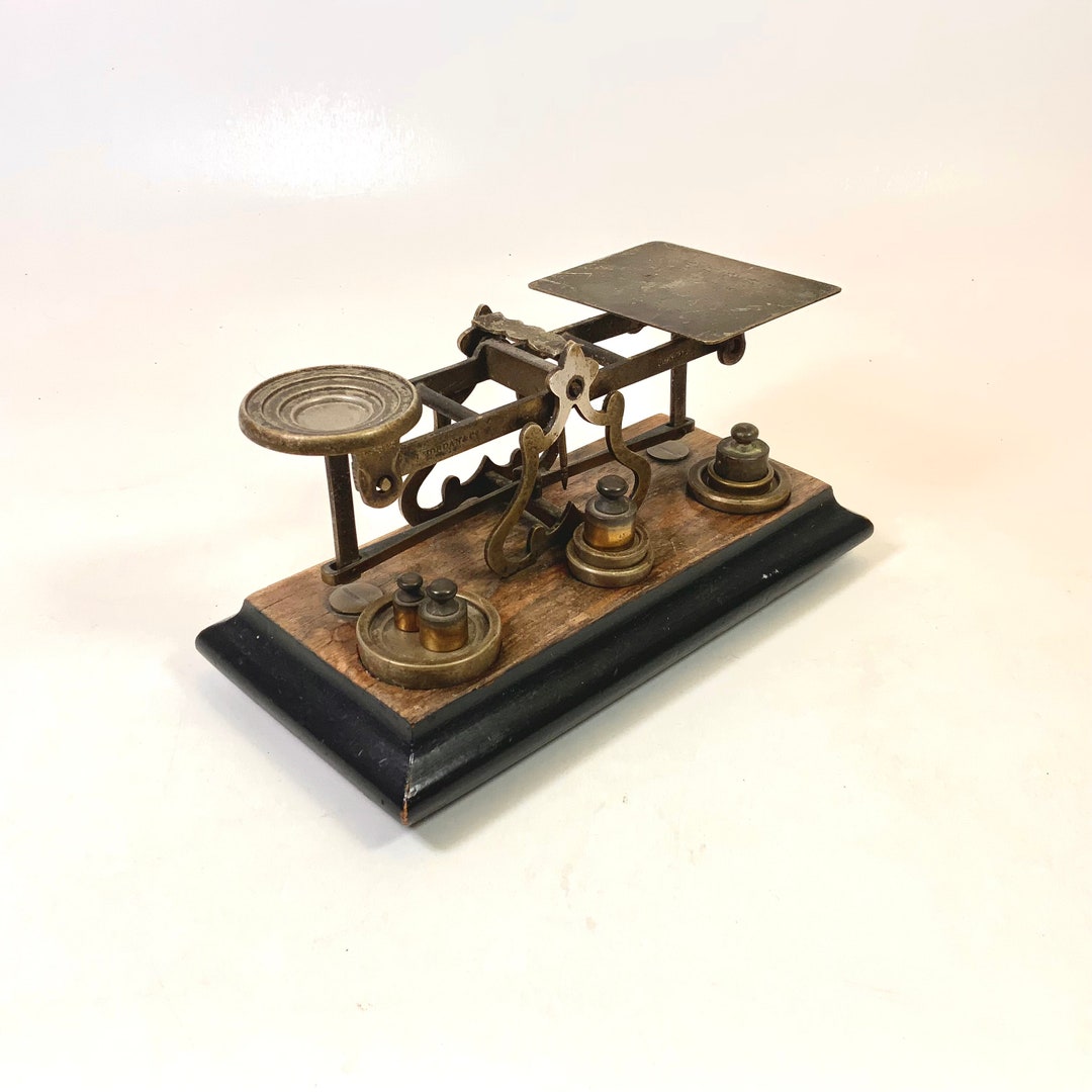 Antique Letter Scale | With Indication of Weights on the Weighing Plate ...
