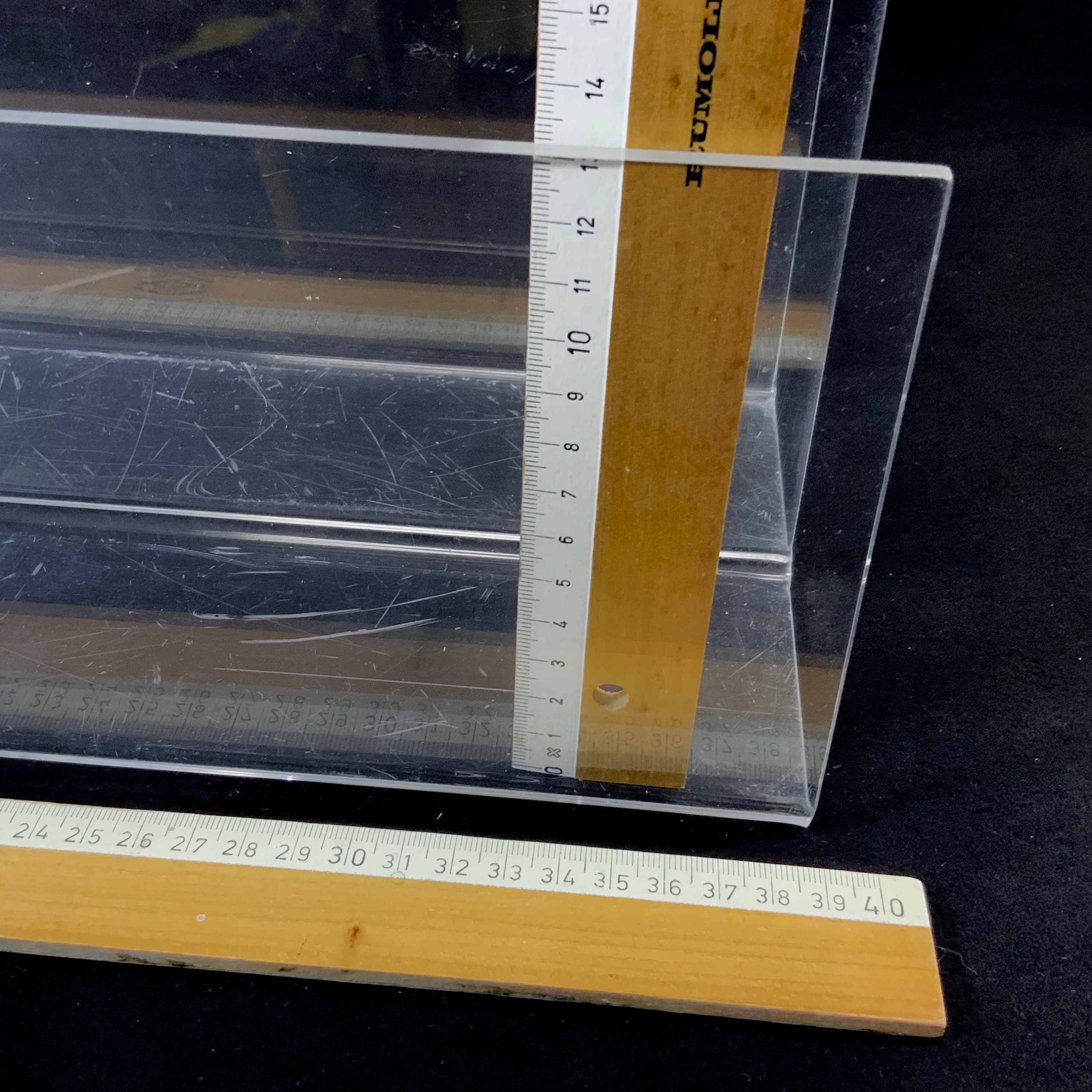 Vintage Acrylic Magazine Rack | 1970s Design | Space Age | Plexiglass ...