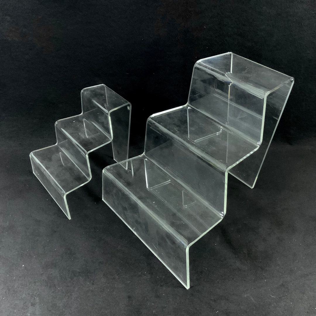 Perspex Stair Display | Stylish Display in Two Sizes | A Set of 2 ...
