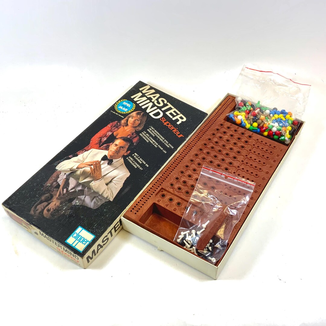 Mastermind Superior Game by Clipper Vintage Logic Game to Play With 2 ...