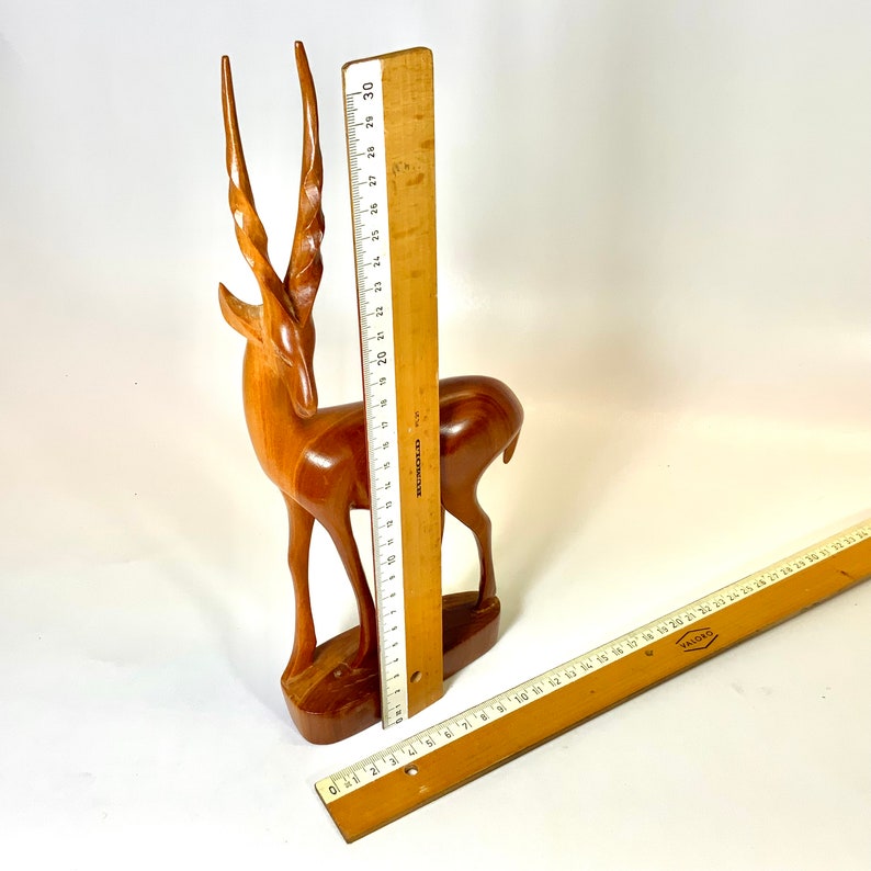 African Antelope Beautiful Stately Wood Carving | Decorative | Gadget ...