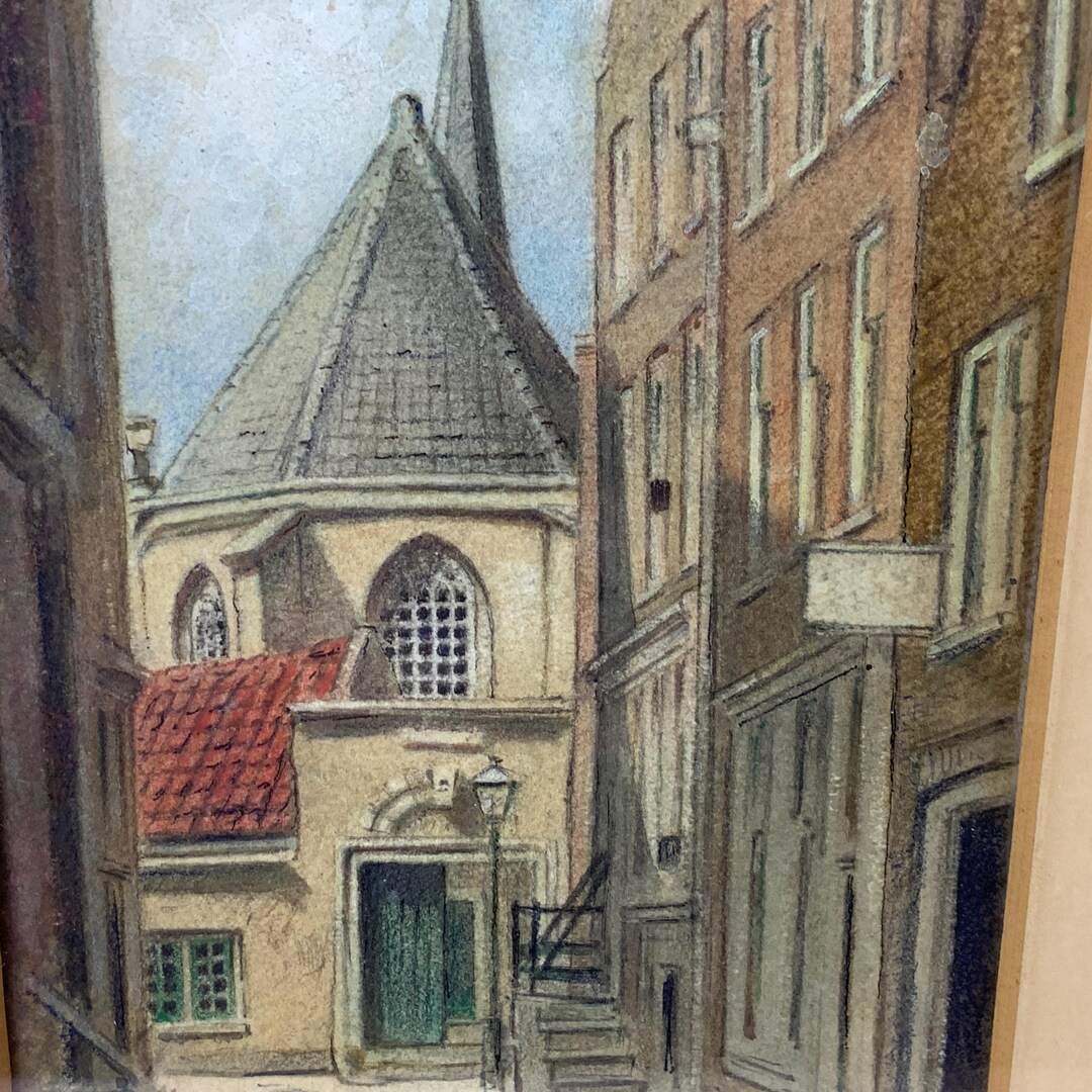 Small Drawing of the Bagrijnsteeg Amsterdam | Craft / Craft | 30 X 22 X ...