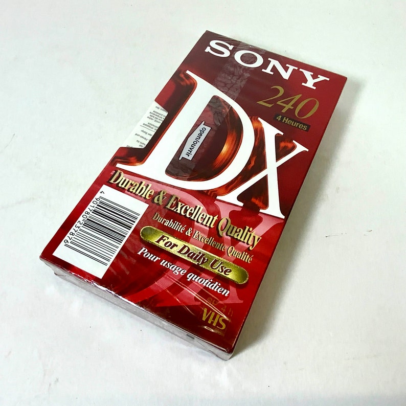 Set of 3 Sealed New VHS Cassette Tapes Sony Dx 240 Pdm E-240 Hg Fuji 30 PRO Super VHS - Etsy ...