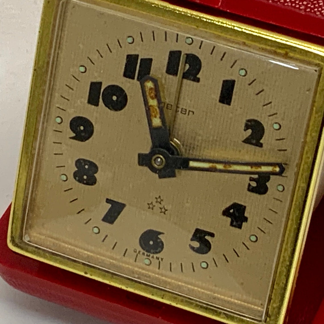 Travel Alarm Clock | Peter Uhren | German Travel Alarm Clock | Plastic ...