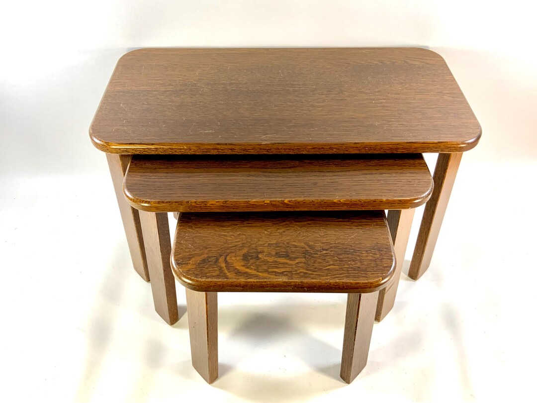 Brutalist Nesting Tables | Side Tables | Set of 3 Side Tables | Dutch ...