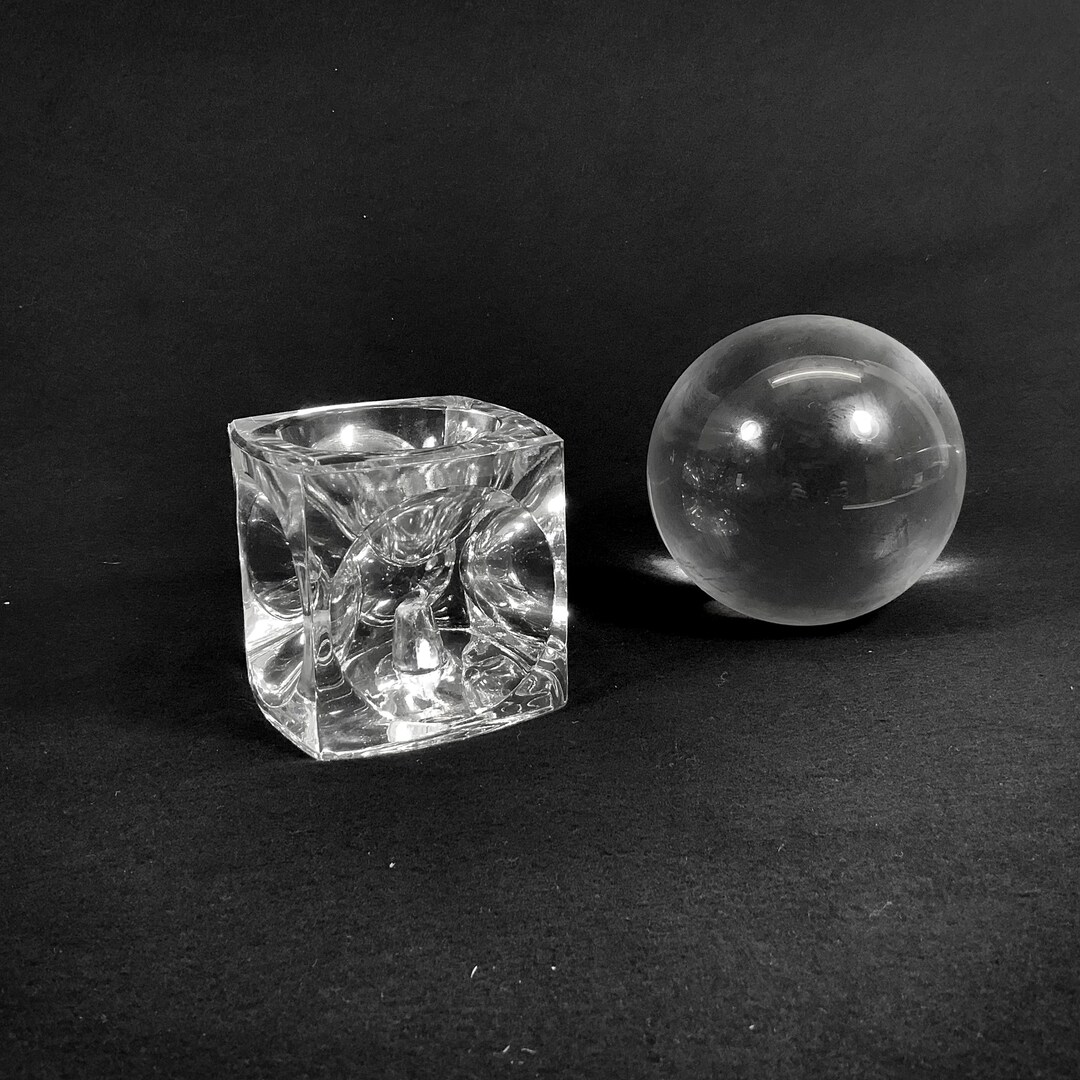 Peil & Pullizer " Icecub " Glass Candle Holder / Candlestick | With ...