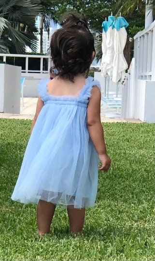 Baby Blue Tulle Dress - Birthday, Easter, Flower Girl - Etsy