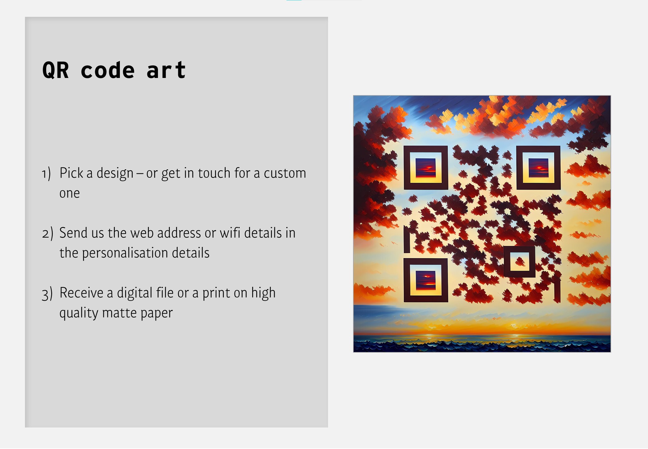 Custom QR Code: Wedding / Garden (digital) | Wifi | Guest Book ...