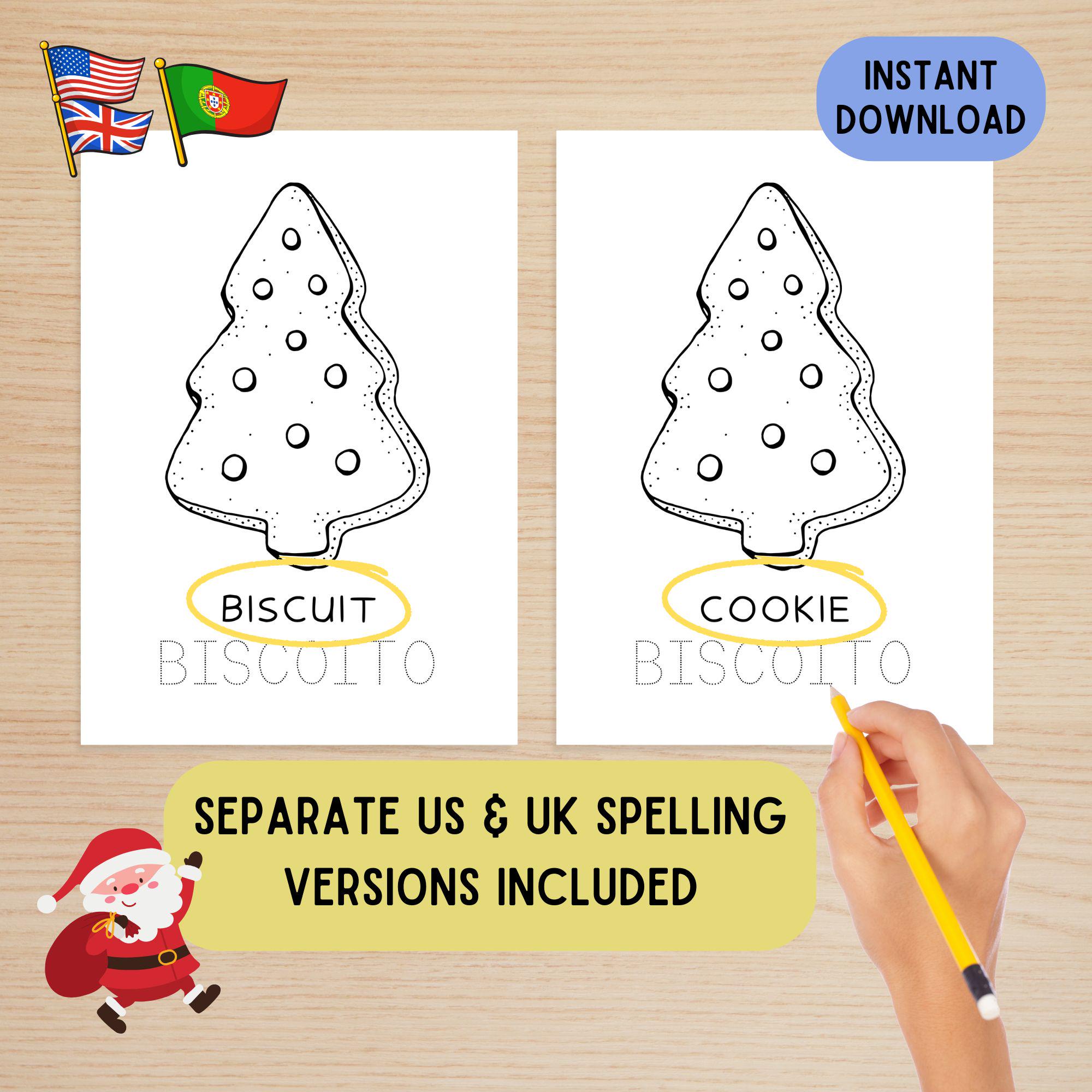 Bilingual Portuguese Christmas Coloring Pack, Português Inglês Xmas ...