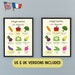 English French Educational Decoration Posters, French Ed Language ...