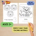 Bilingual Spanish Educational Coloring Pack, Spanish English Animals ...
