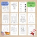 Printable Christmas Activity Sheets in Bilingual Spanish, Christmas ...