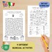 Printable Christmas Activity Sheets in Bilingual Italian, Christmas ...