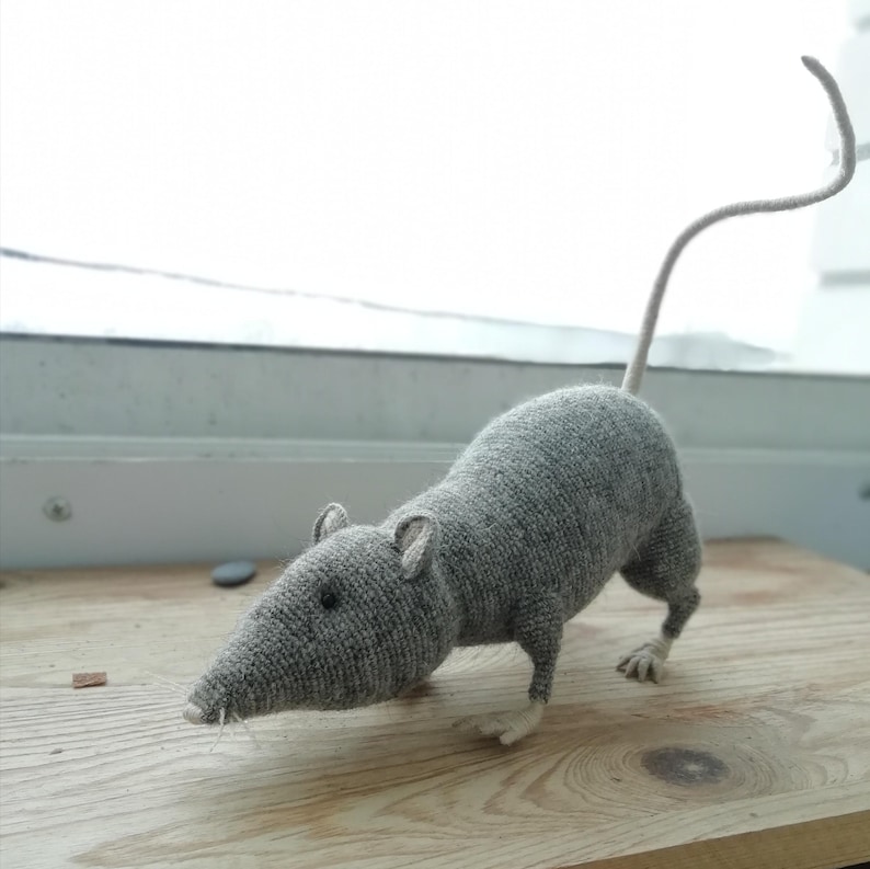 PDF Crochet Pattern. Realistic Rat. Amigurumi Tutorials. English ...