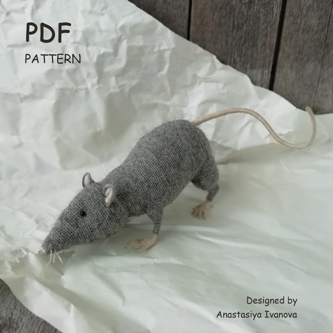 Realistic Rat Crochet Pattern. Amigurumi Rat Pattern. PDF. English ...