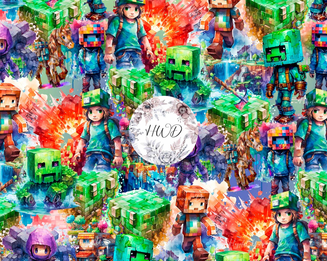 Minecraft Seamless File Minecraft Digital Paper Video Game - Etsy Australia