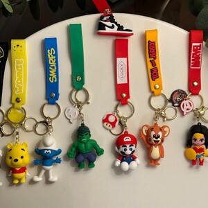 Disney Character Keychainsuper Heroes 3D Cartoon - Etsy