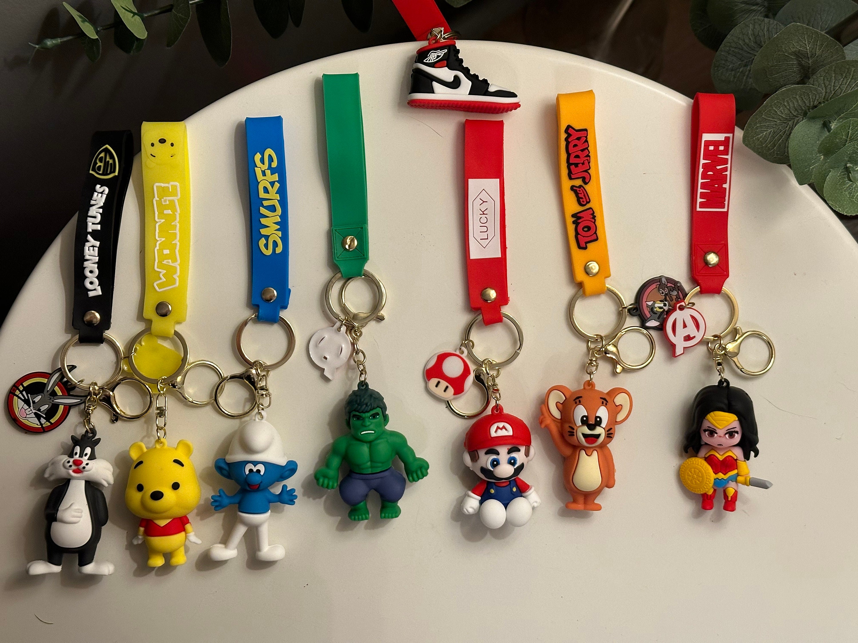 Disney Character Keychainsuper Heroes 3D Cartoon - Etsy