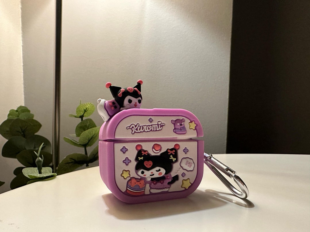 Kuromi AirPod Case Cover – Soft Silicone With Keychain for Apple ...