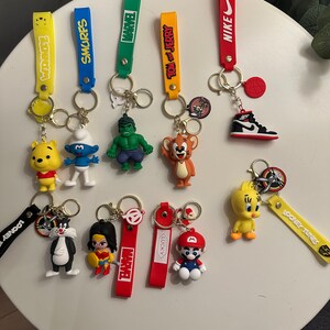 Disney Character Keychainsuper Heroes 3D Cartoon - Etsy