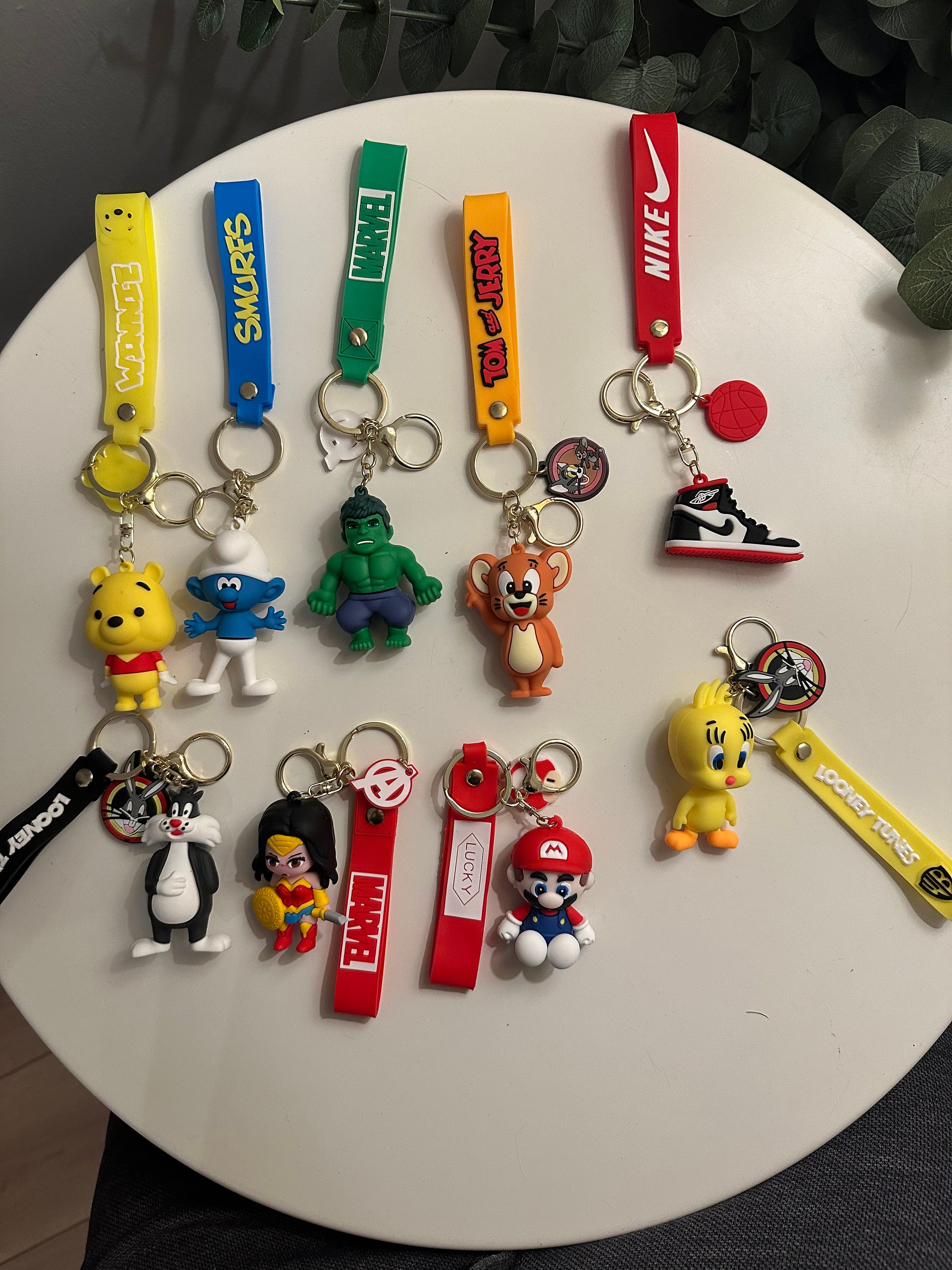 Disney Character Keychainsuper Heroes 3D Cartoon - Etsy