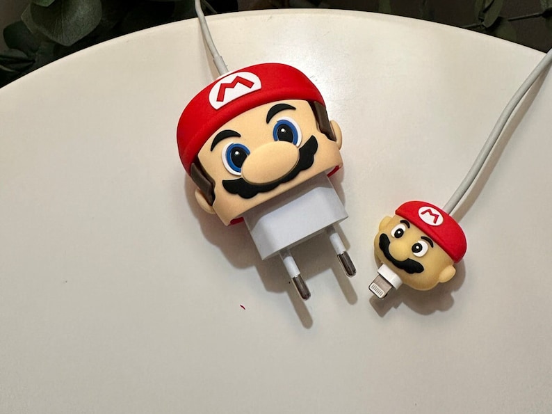 Super Mario Charger Set Protector Cartoon Mario Luigi Mushroom ...