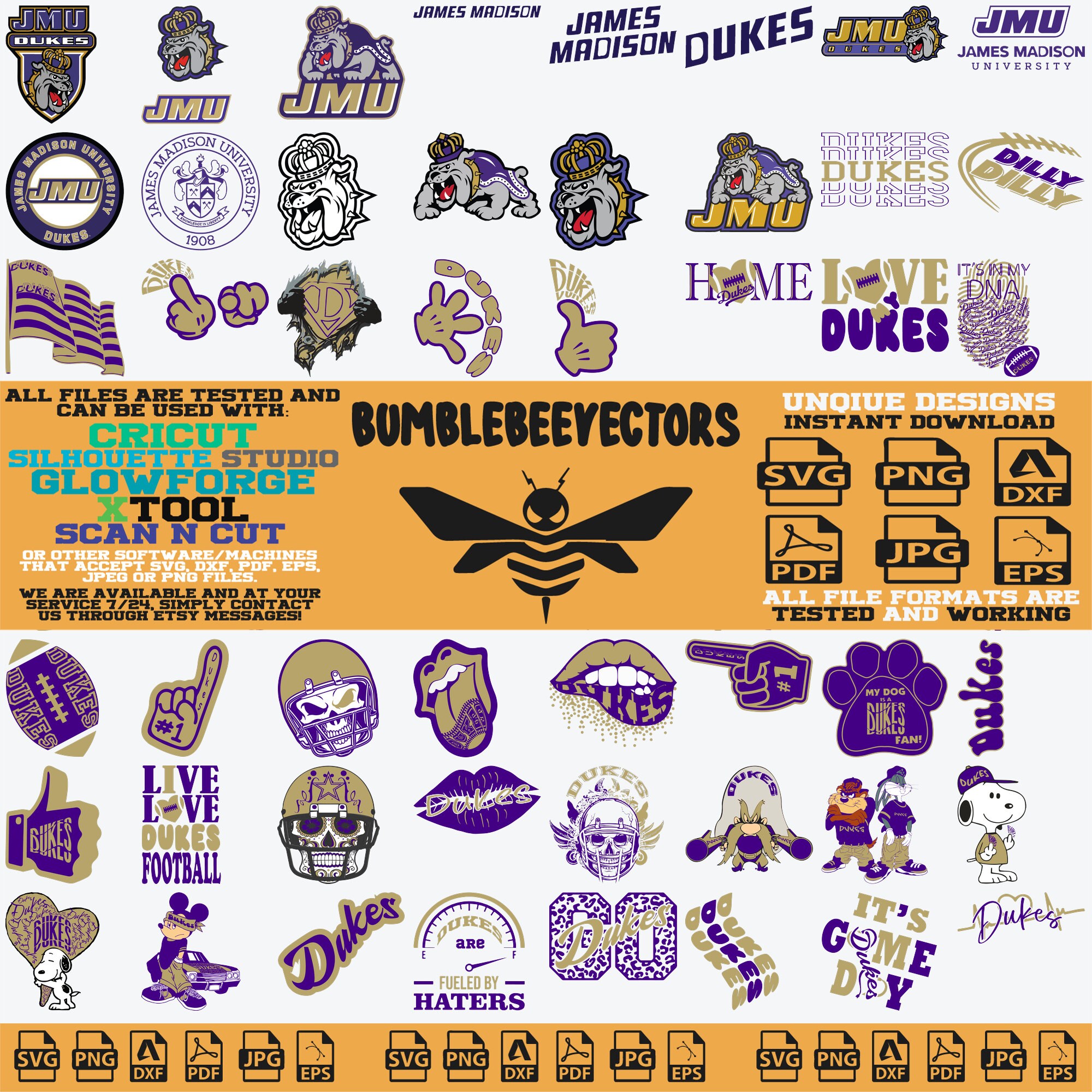 Dukes SVG, James Madison SVG, Megabundle, Mascot, Team, Mom, Football ...