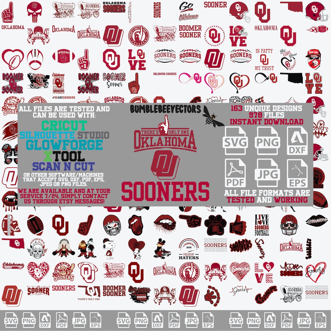 Sooners SVG, Oklahoma SVG, Megabundle, Mascot, Team, Mom, Football ...