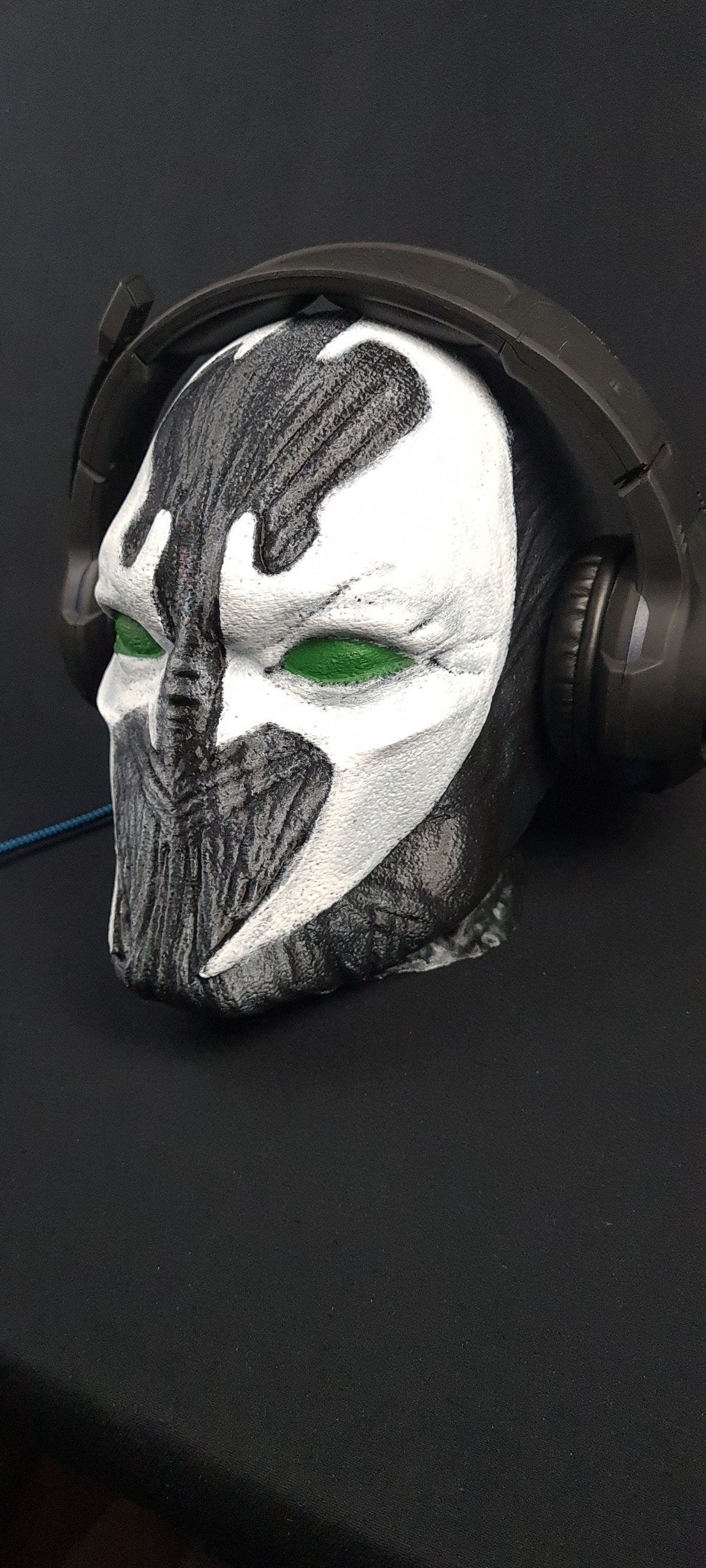 Spawn Headphone Stand / Headset Holder /spawn Paintable Bust / Gaming Room Decor - Etsy