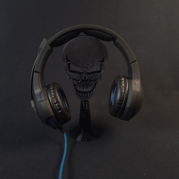 Skull Headphone Stand - Etsy