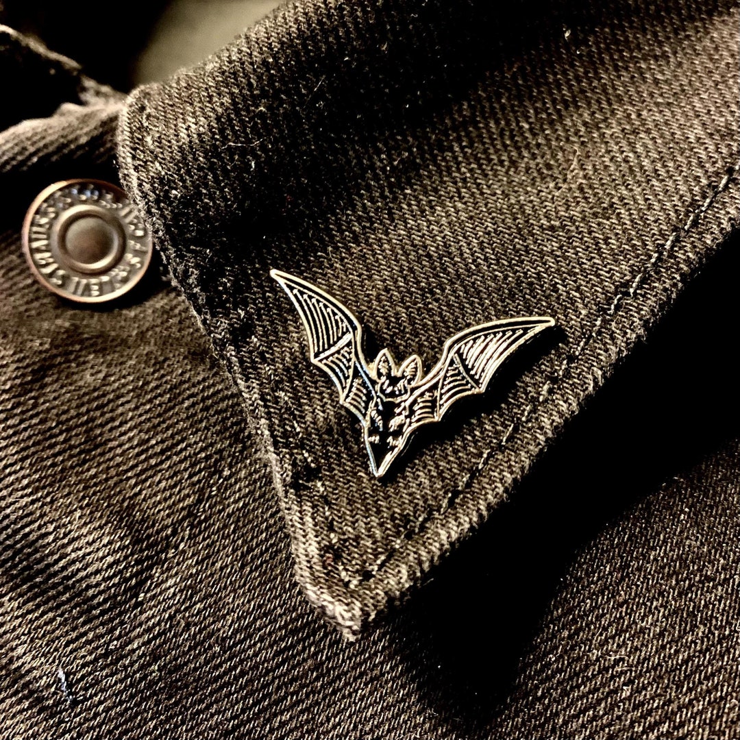 Bat Collar Pins - Etsy