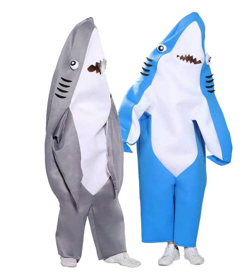 Shark Costume for Adult Funny Animal Mascot Jumpsuit Unisex - Etsy