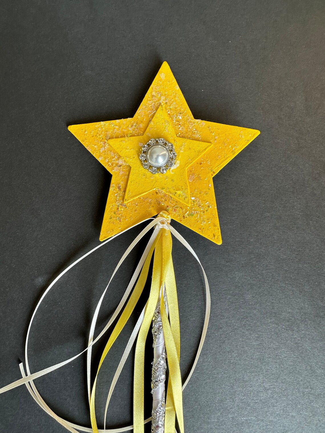 Yellow Star Princess Wand: Gold Brooch Fairy Wand - Etsy