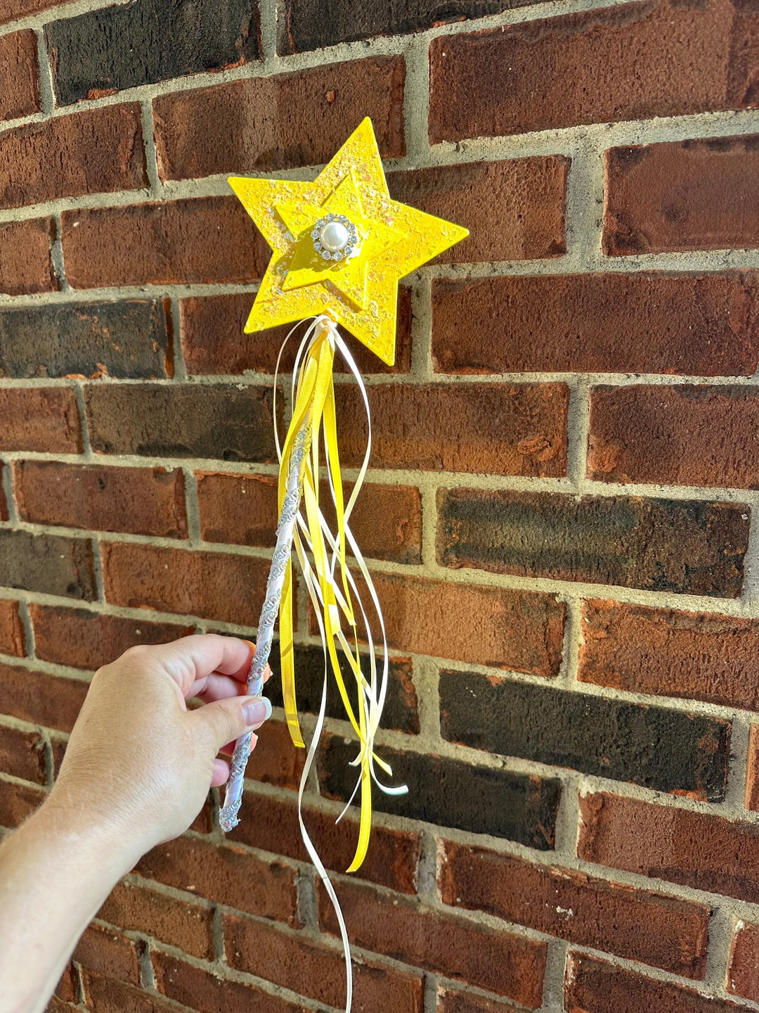 Yellow Star Princess Wand: Gold Brooch Fairy Wand - Etsy