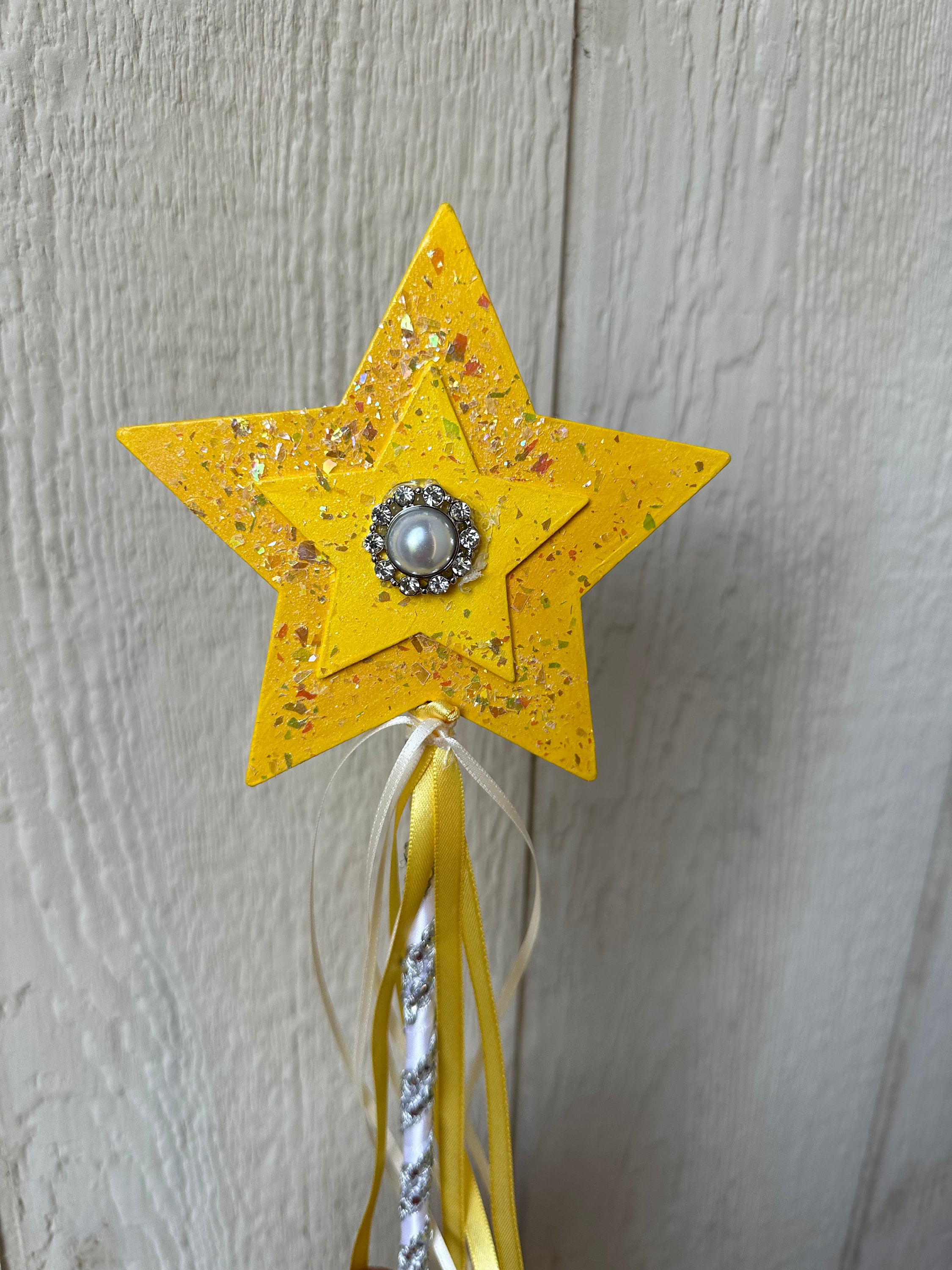 Yellow Star Princess Wand: Gold Brooch Fairy Wand - Etsy