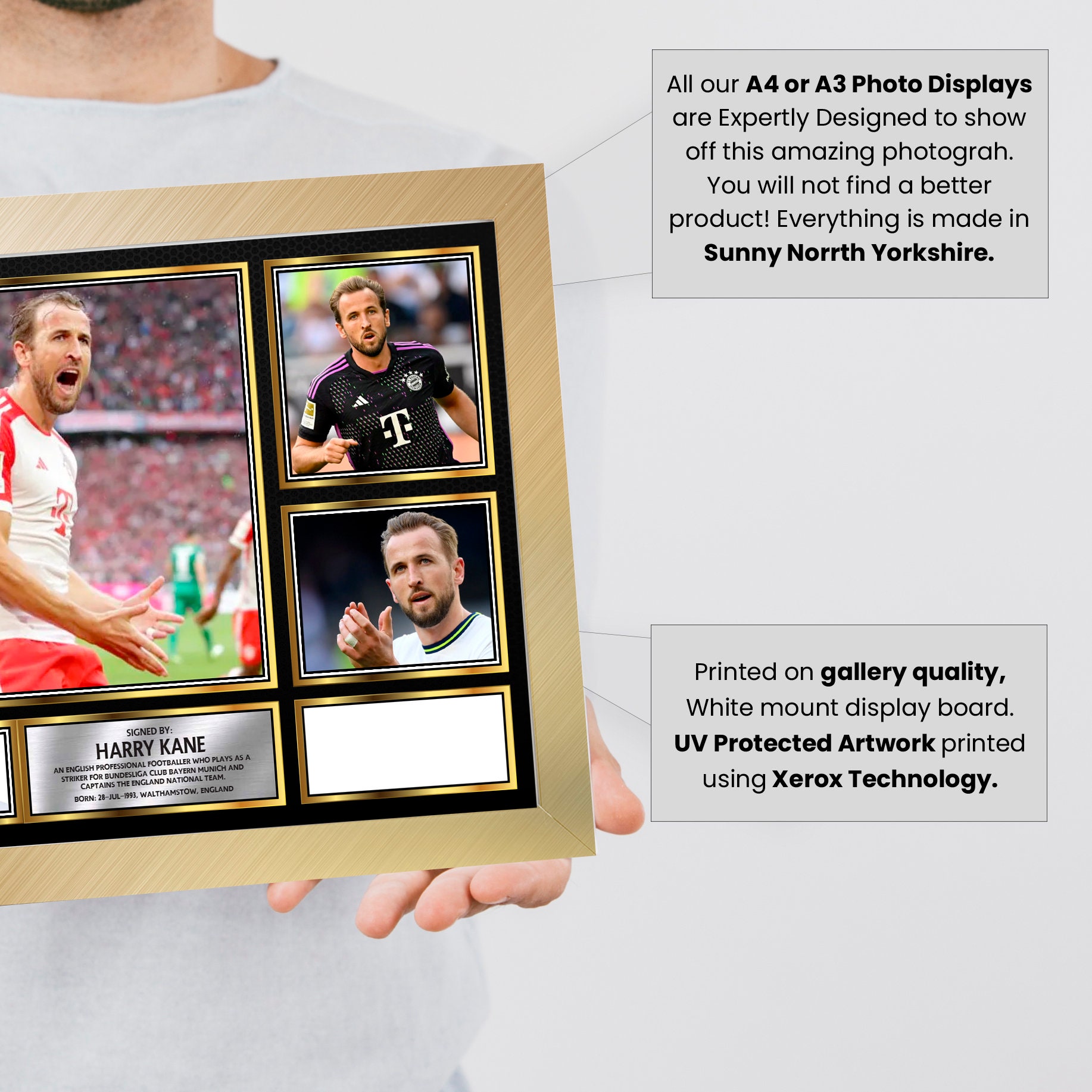 Harry Kane Footballer Signed Autographed Limited Edition Poster Print ...