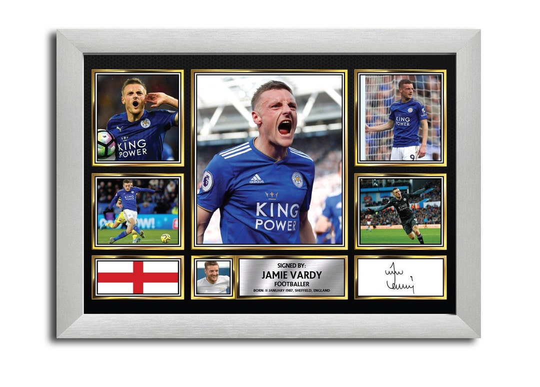 Jamie Vardy Leicester 2 Footballer Signed Autographed Limited Edition ...
