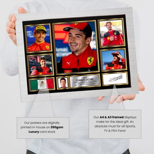 Charles Leclerc F1 Driver Signed Autographed Limited Edition Poster ...